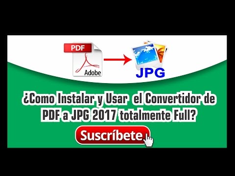 Como Instalar Convertidor de PDF a JPEG Completamente Gratis y Full