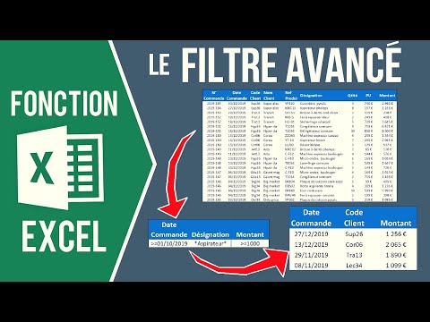 EXCEL - UTILISER L'OUTIL FILTRE AVANCÉ (Plusieurs critères et uniquement les colonnes souhaitées)