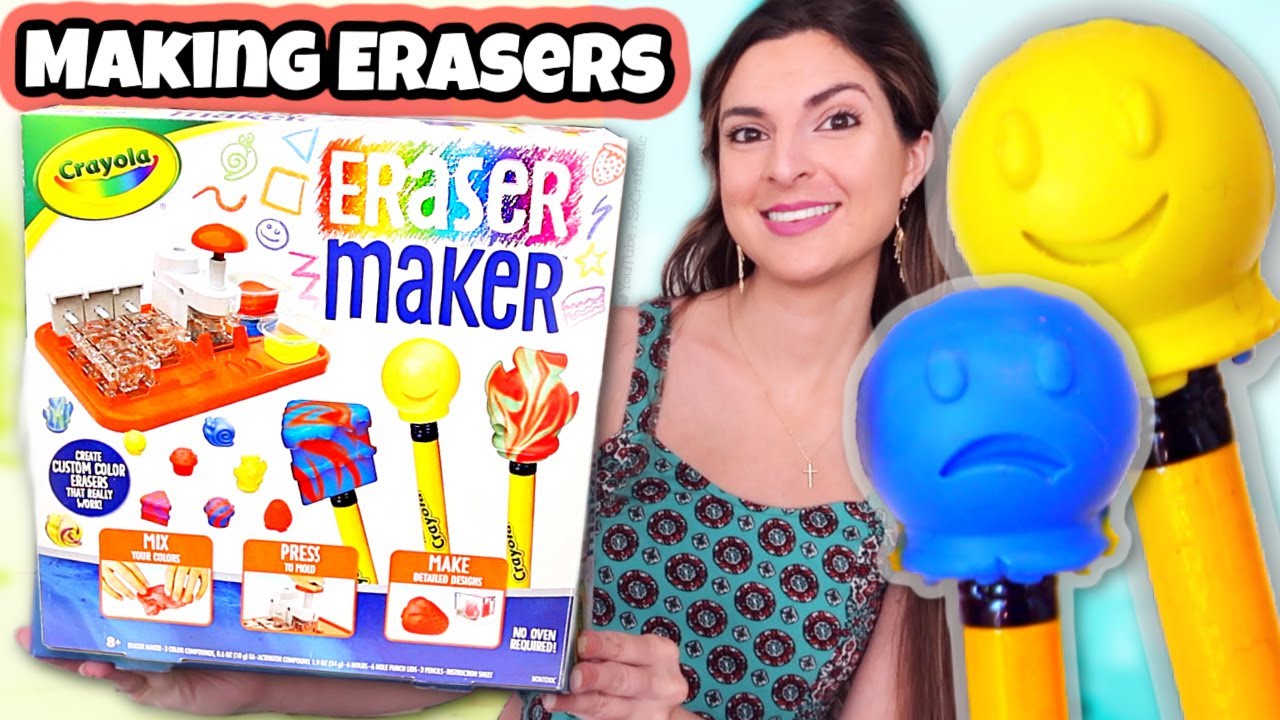 Testing CRAYOLA ERASER MAKER Craft Kit - Make Your Own Custom Erasers!