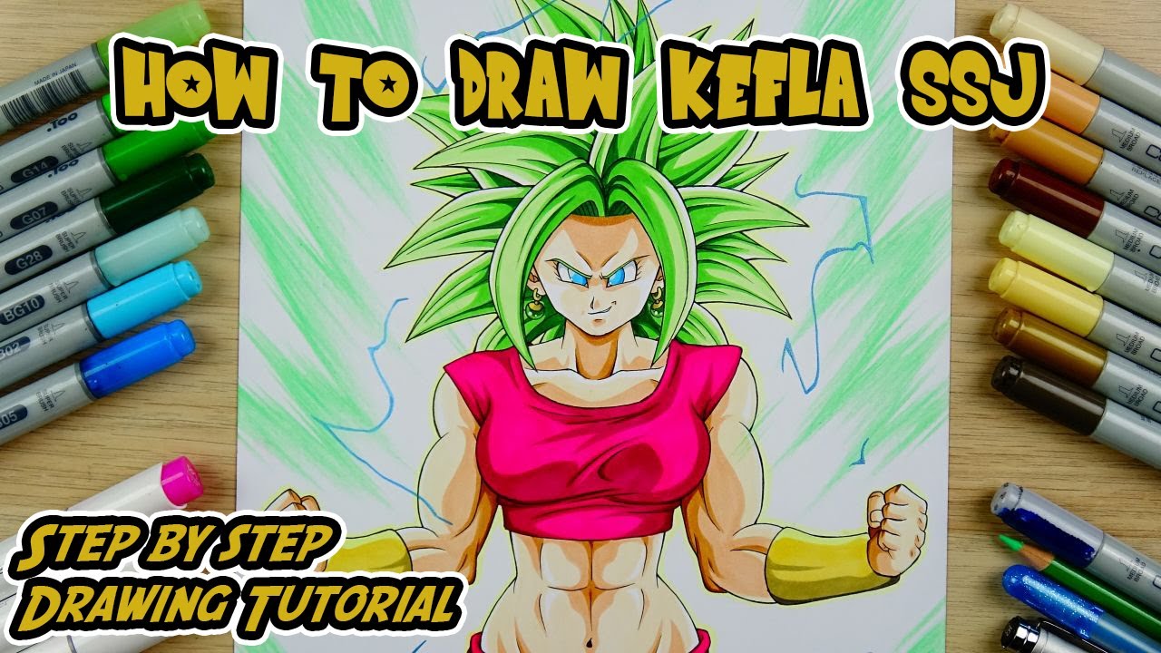 How to Draw KEFLA Super Saiyan | Detailed Drawing Tutorial | 4K