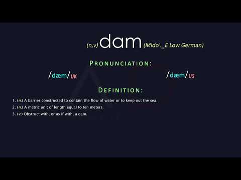 Dam Meaning And Pronunciation | Audio Dictionary