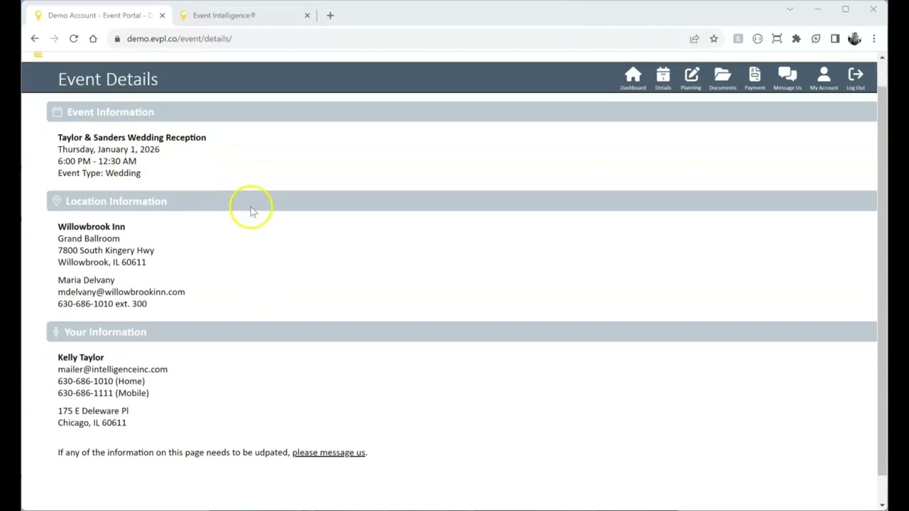 Event Portal: Details - Event Intelligence
