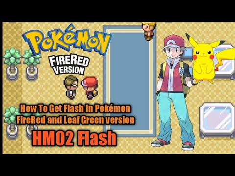 How to get Flash in Pokémon fire red version