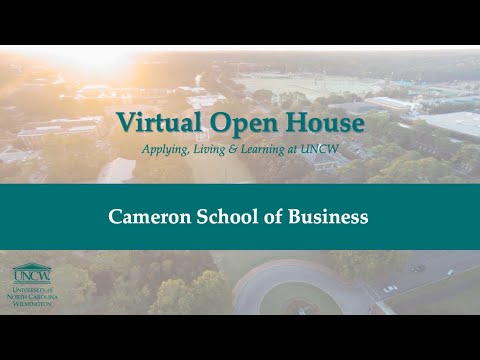 Cameron School of Business - UNCW Virtual Open House 2020