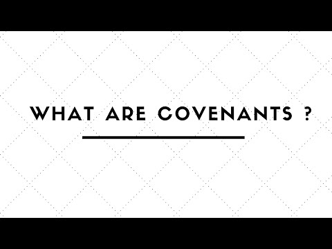 WHAT ARE COVENANTS ?
