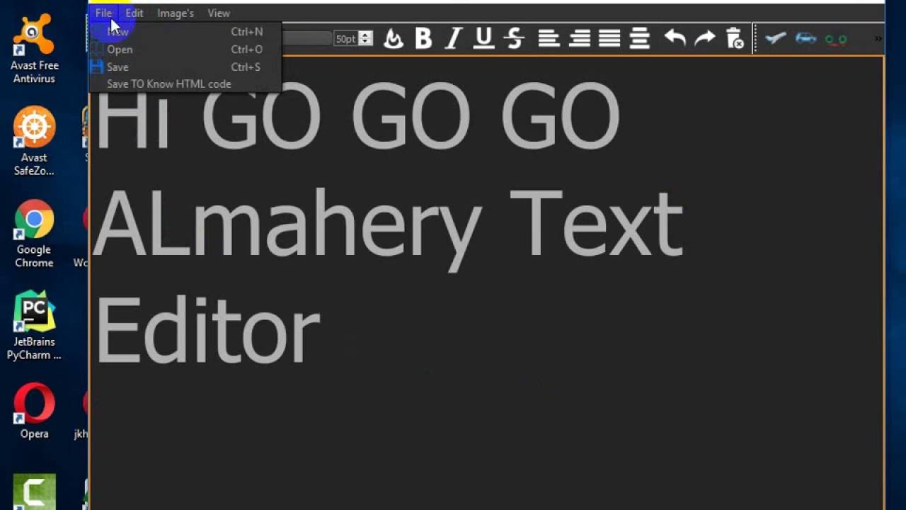 My Text Editor (PyQt + Python + CSS)  (Arabic)