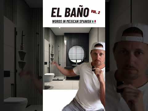 Bathroom Vocabulary in Mexican Spanish Vol. 1 #spanishlanguage #mexicanspanish