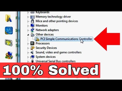 How to Fix PCI Simple Communications Controller Driver Error in Windows 7 8,10 / Any Problem Solved