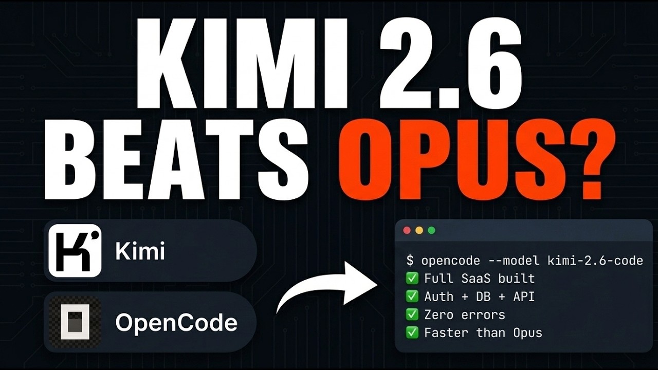 Kimi 2.6 Code Preview + OpenCode is ABSOLUTELY INSANE