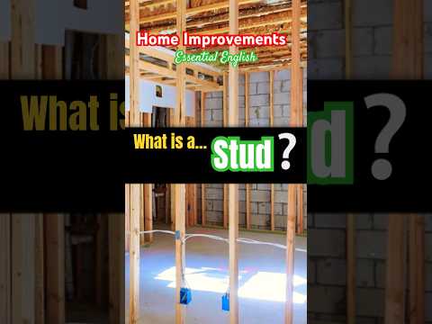 🔨What is a Stud? What is a Wall Stud? Stud Definition #stud #wallstud #english #esl #englishstream