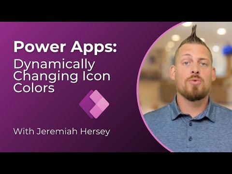 ⚡Power Apps - Dynamically Changing Icon Colors📲