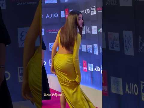 Janhvi Kapoor in a Yellow Dress at Pinkvilla Style Icon Awards. #pinkvilla #janhvikapoor #bollywood