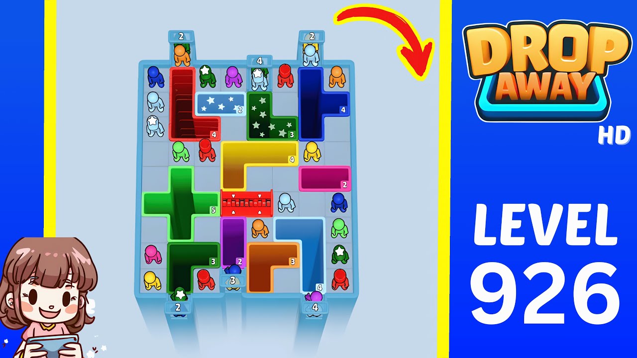 Drop Away Level 926 Solution Walkthrough