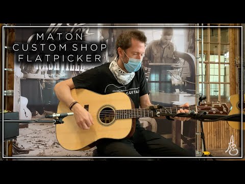 Maton Custom Shop CS Flatpicker w/ European Spruce & Indian | Reverb