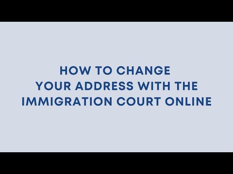 [OLD - SEE NEW LINK BELOW] How to change your address with the immigration court ONLINE