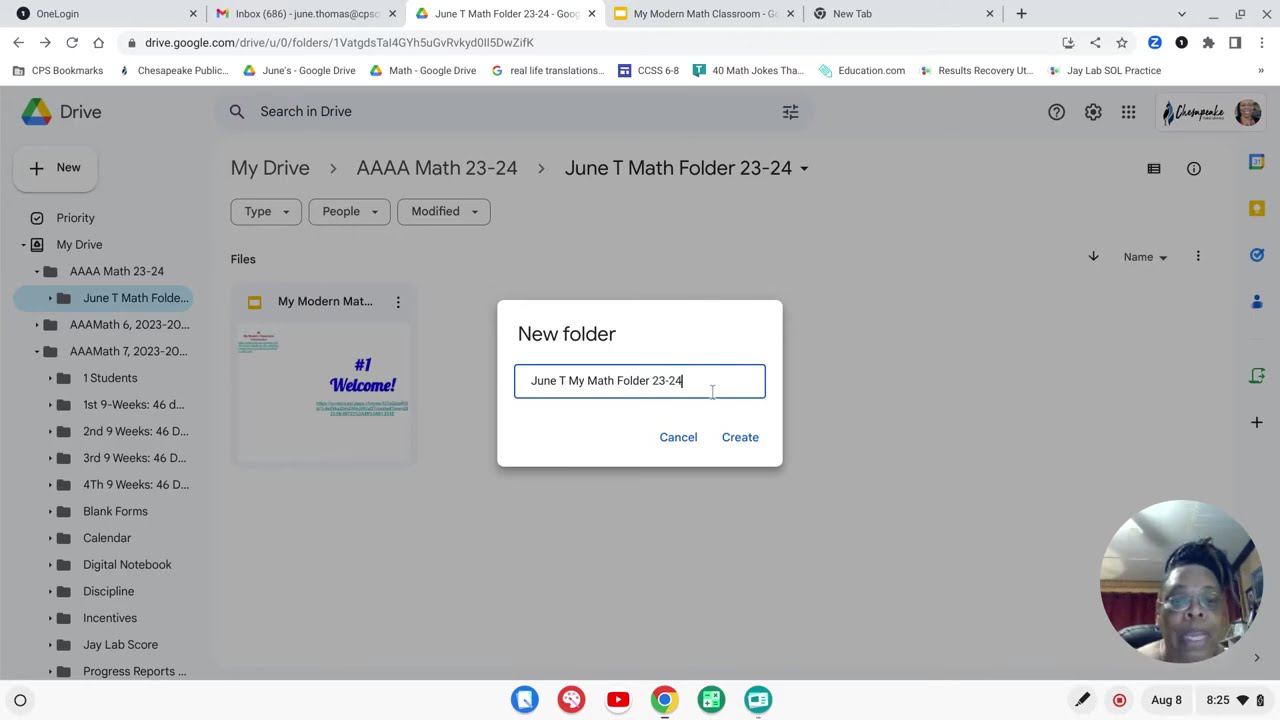 Creating A Digital Math Folder