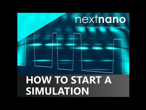 Tutorial - How to start a nextnano simulation (Video 2)