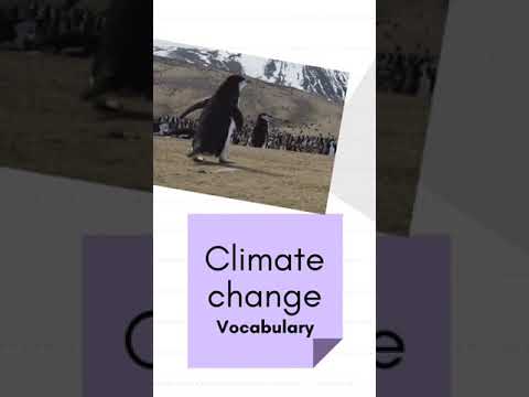 Climate change vocabulary