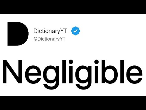Negligible Meaning in English