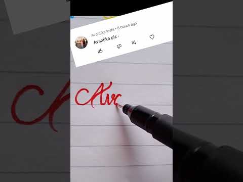 Avantika name write in cursive writing #cursive#writing#avantika #beautiful#name#short#clip#shorts
