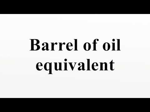 Barrel of oil equivalent