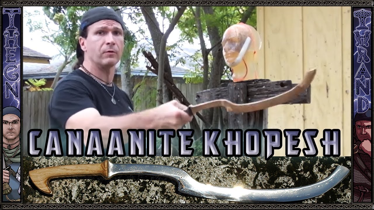 Neil Burridge's Bronze Canaanite Khopesh Received and Tested!
