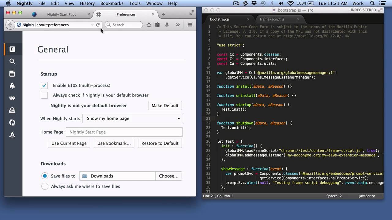 How to open the Browser Content Toolbox