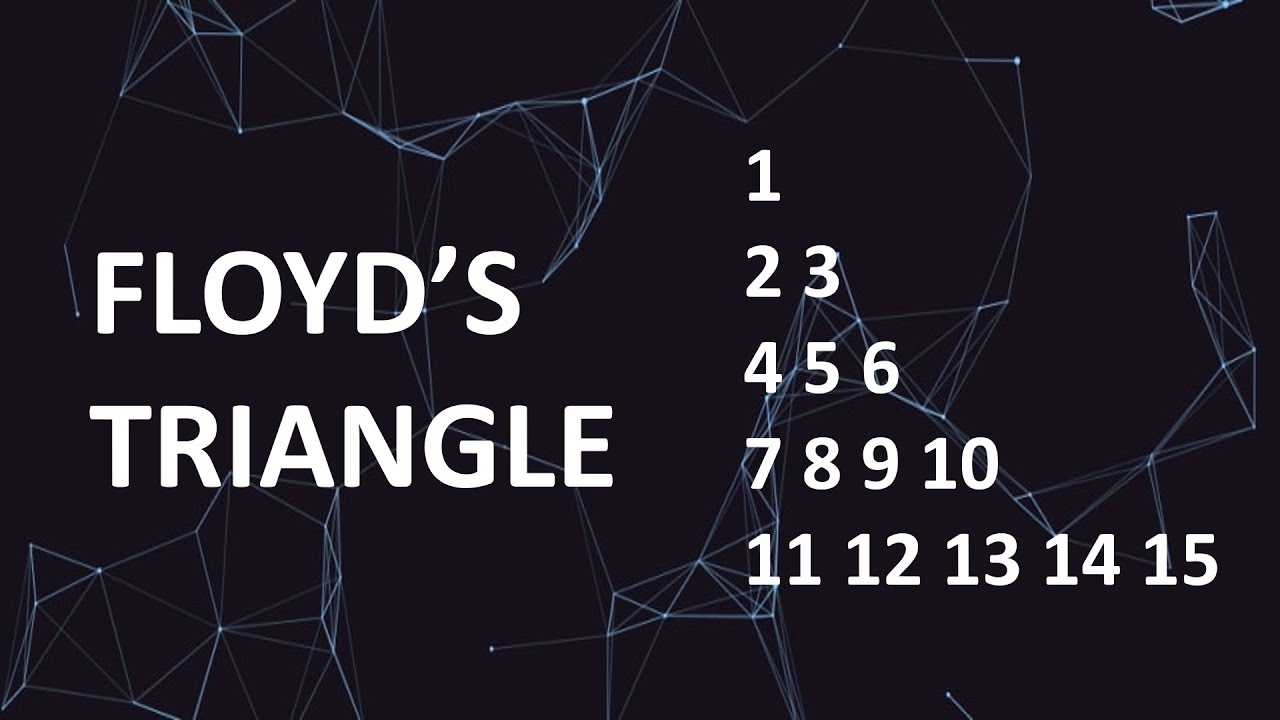 Floyd's triangle in Java #CoolCoders