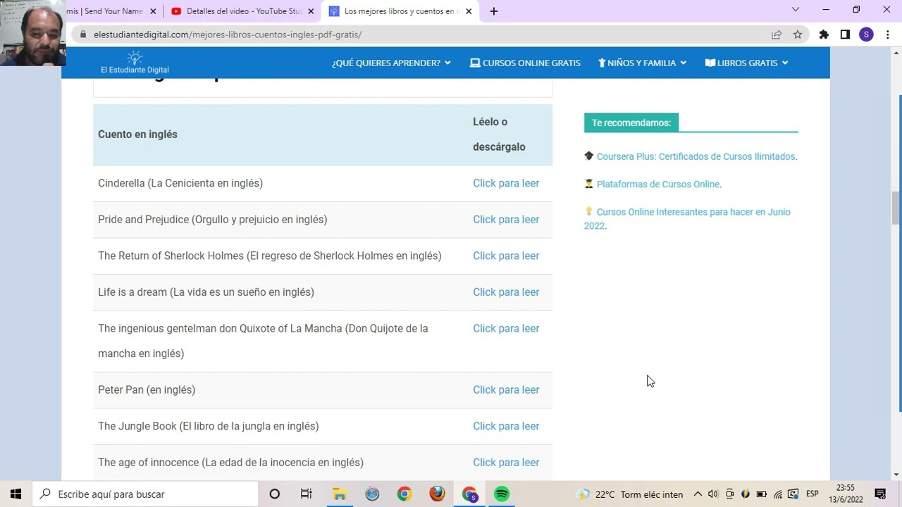 Los mejores libros y cuentos en inglés en PDF Gratis
