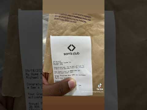 Approved for A Sam’s Club Master Card on 9/18/22 With an $8,000 credit limit