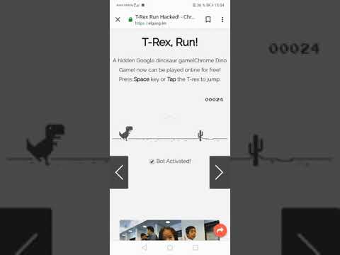 How to get a Bot in Google's Dinosaur game.