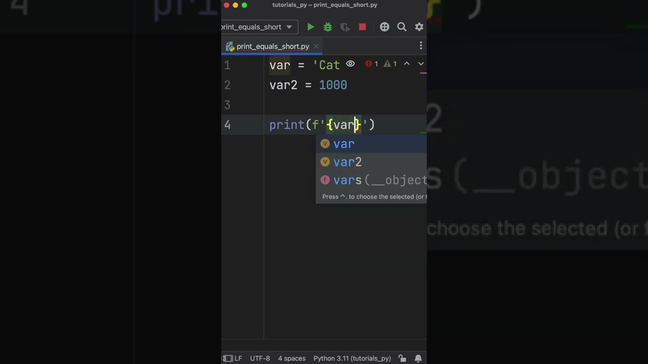 Only 1% Know About This F-String Feature