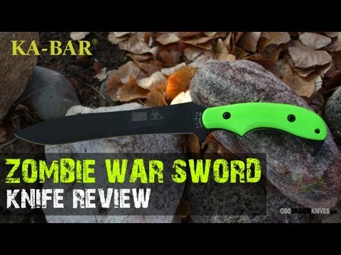 Kabar ZK War Sword Zombie Killer Knife Review | OsoGrandeKnives