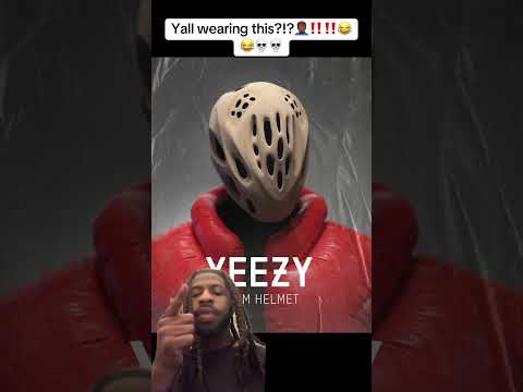 NEW YEEZY FOAM HELMET‼️‼️🤦🏾♂️😂💀 #reaction #yeezy #worldstarhiphop #shorts #ads #review