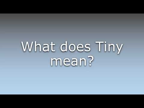 What does Tiny mean?