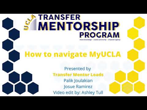 MyUCLA Navigation