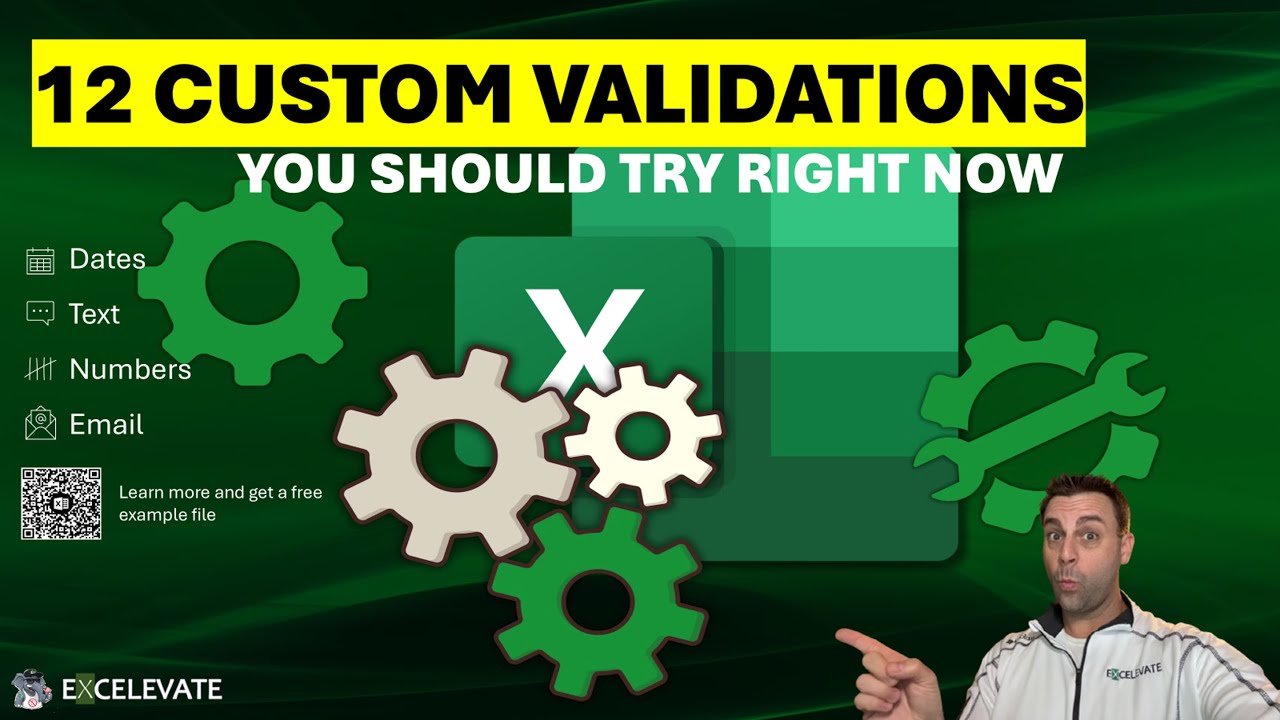 12 Custom Data Validation  Examples You Should Try Right Now! [FREE WORKBOOK!]