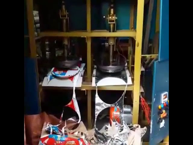 Paper Plate Machine - Hydraulic Single Cylinder Double Die Paper Plate ...