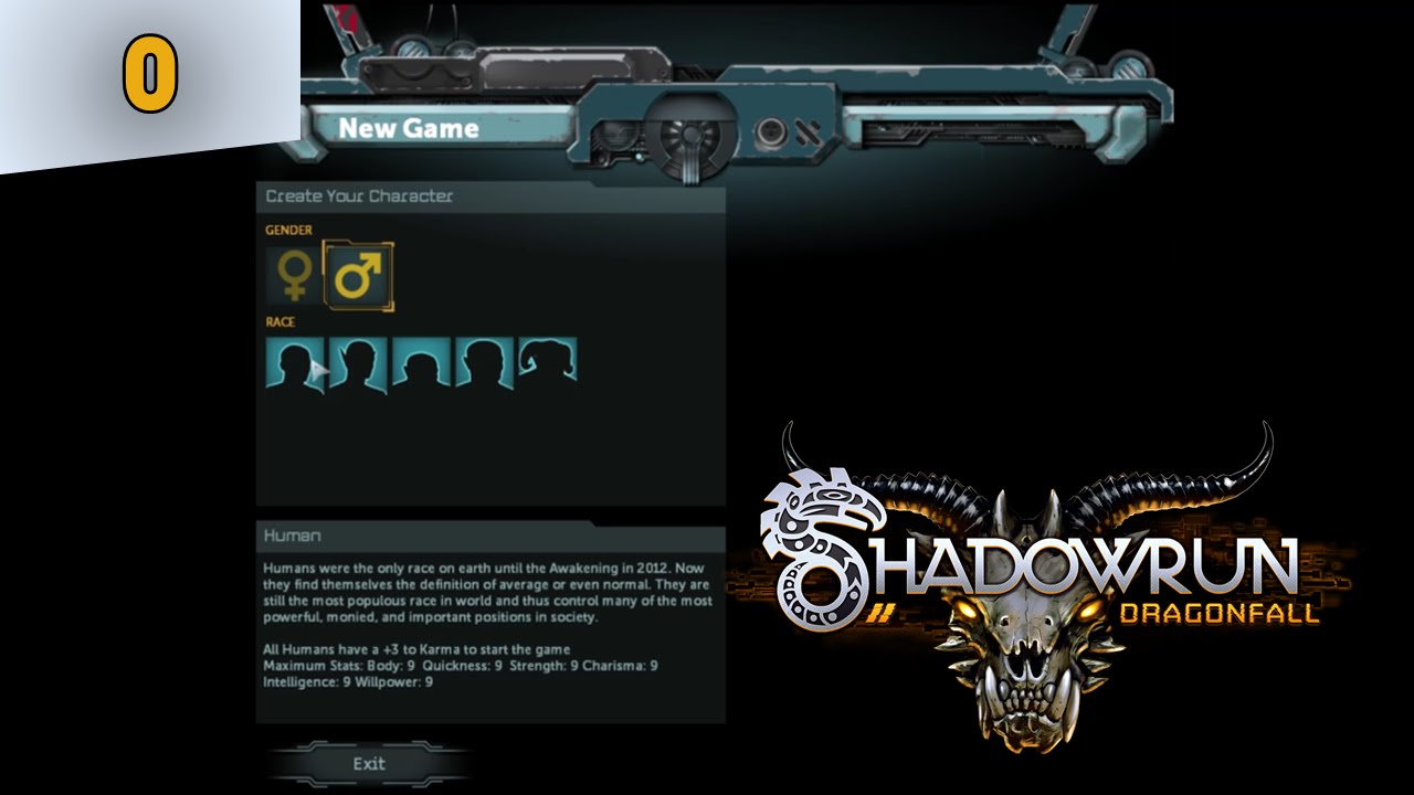 Let's Play Shadowrun Dragonfall [Blind] - Ep 0 - Character Setup
