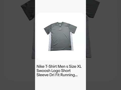 Nike T-Shirt Men's Size XL Swoosh Logo Short Sleeve Dri Fit Running Gym