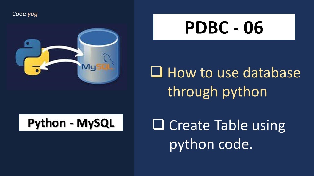 Python - MySQL Tutorial | Python Database Connectivity | Advanced Python Tutorial