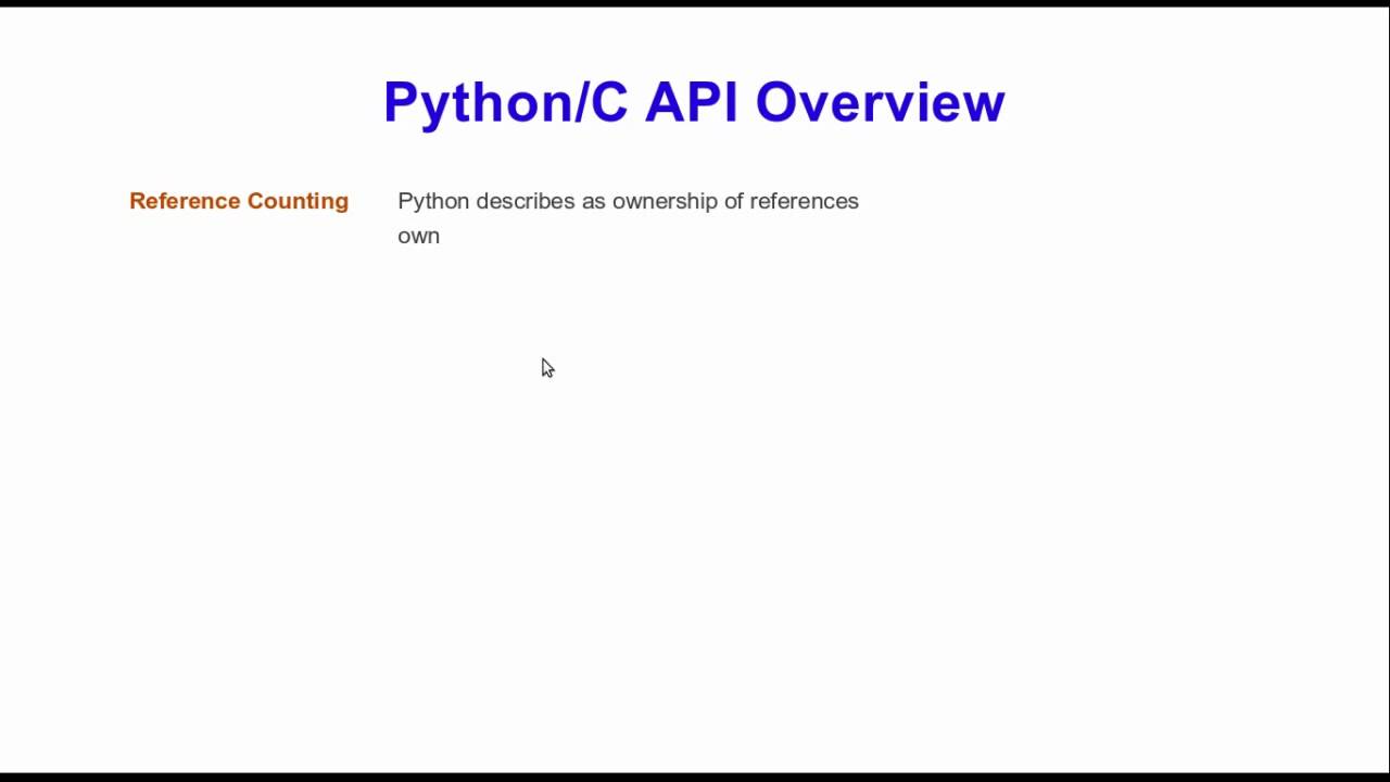 Python/C API Introduction