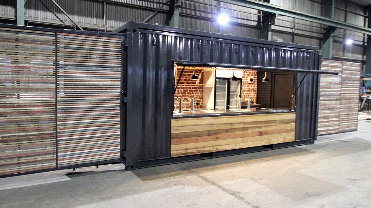 The Ultimate 20ft Container Bar - Port Shipping Containers
