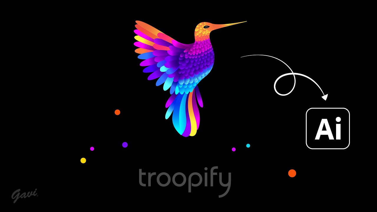 Logo design process in illustrator | Logo design tutorial | Gavi Digital