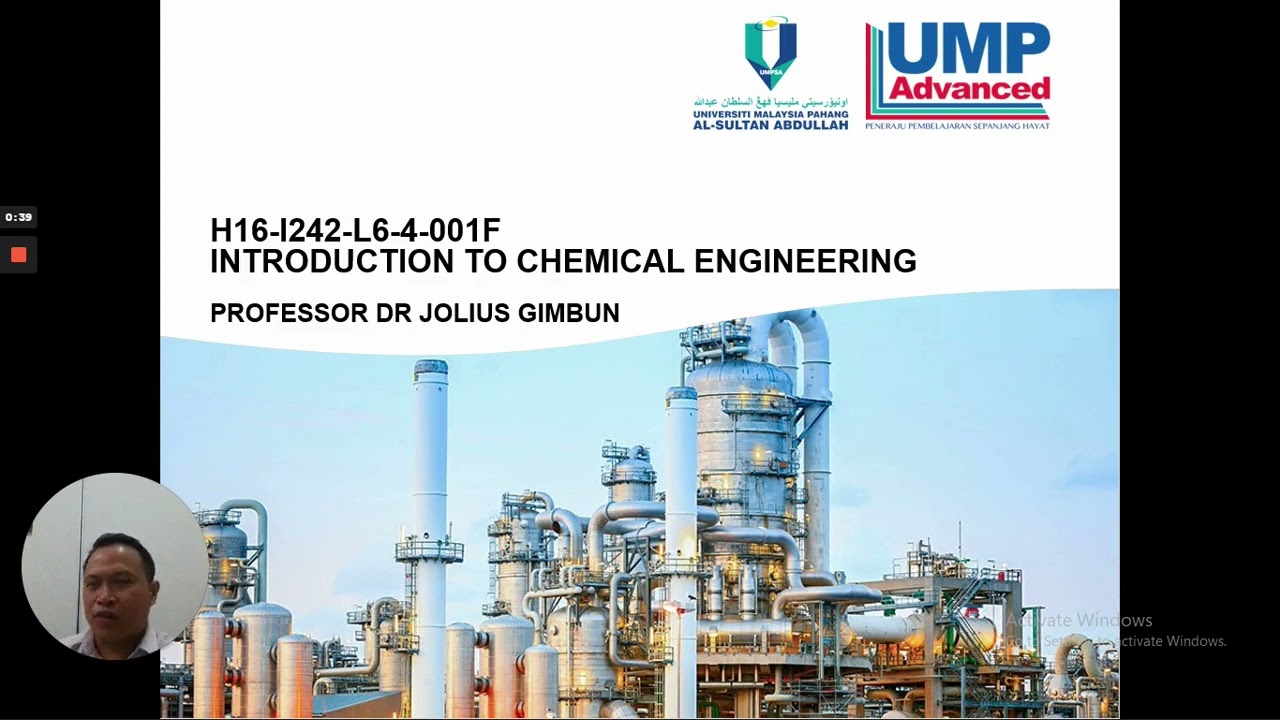 Introduction to Chemical Engineering | Universiti Malaysia Pahang Al ...