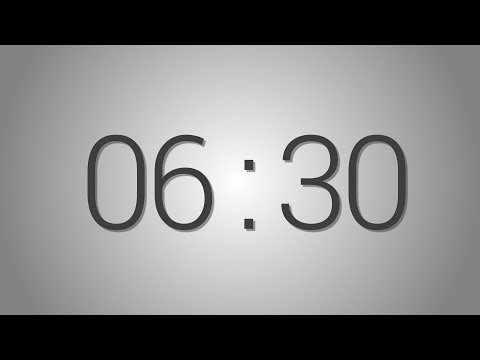 6 Minutes 30 seconds countdown Timer - Beep at the end | Simple Timer (six min thirty sec)