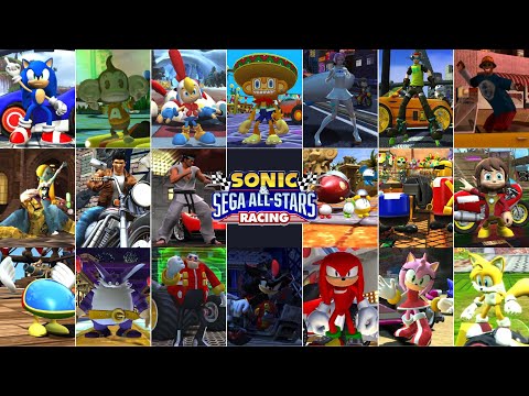 Sonic & Sega All-Stars Racing // All Playable Characters