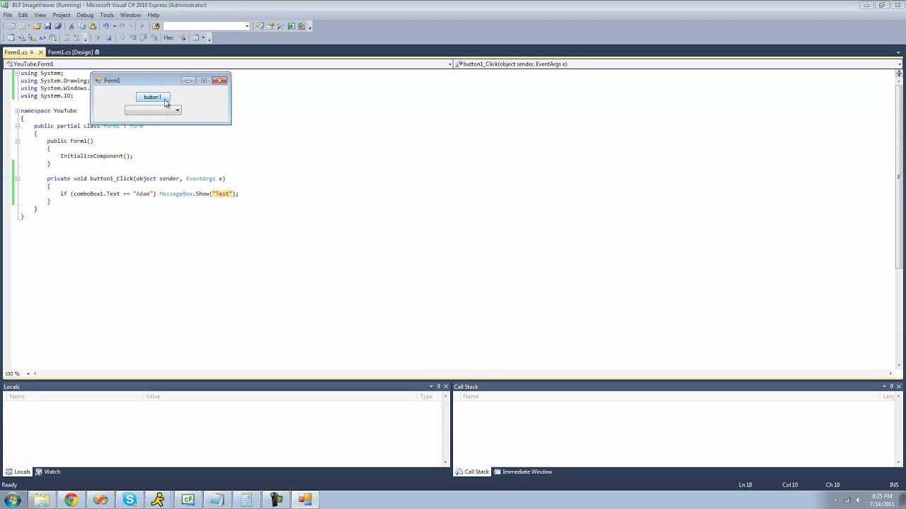 C# Beginners Tutorial - 89 - ComboBox Control