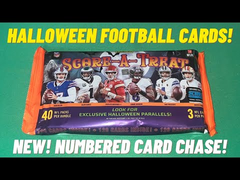 Halloween Football Cards! 2024 Panini Score-A-Treat Bundle Opening Review! New Retail Sports Cards!