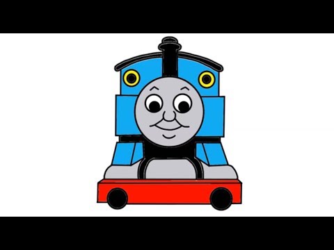 How to Draw Thomas the Tank Engine Step by Step – I'm Youtuber – Follow ...